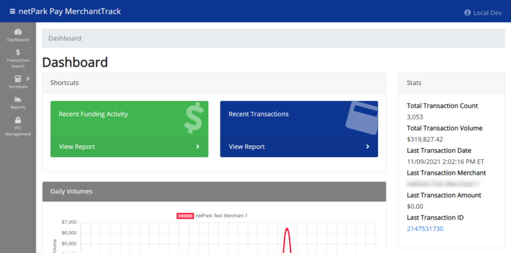 netPark Pay Merchant Portal - netPark Software LLC. Knowledgebase